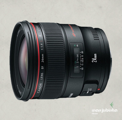 Lentes Canon - Fixas: 24mm F/1.4 - Manjubinha Filmes